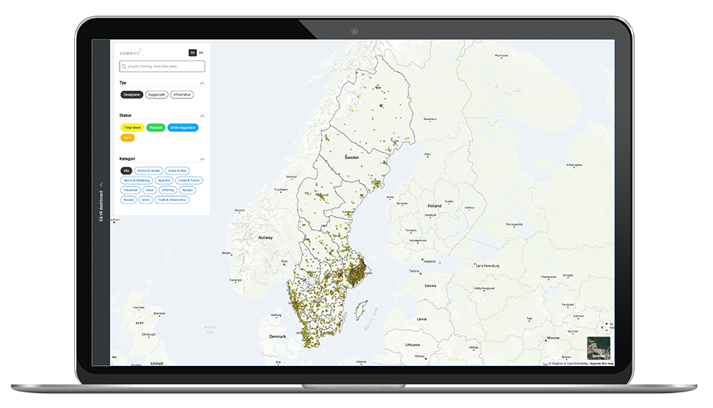 Combify | Färsk byggdata