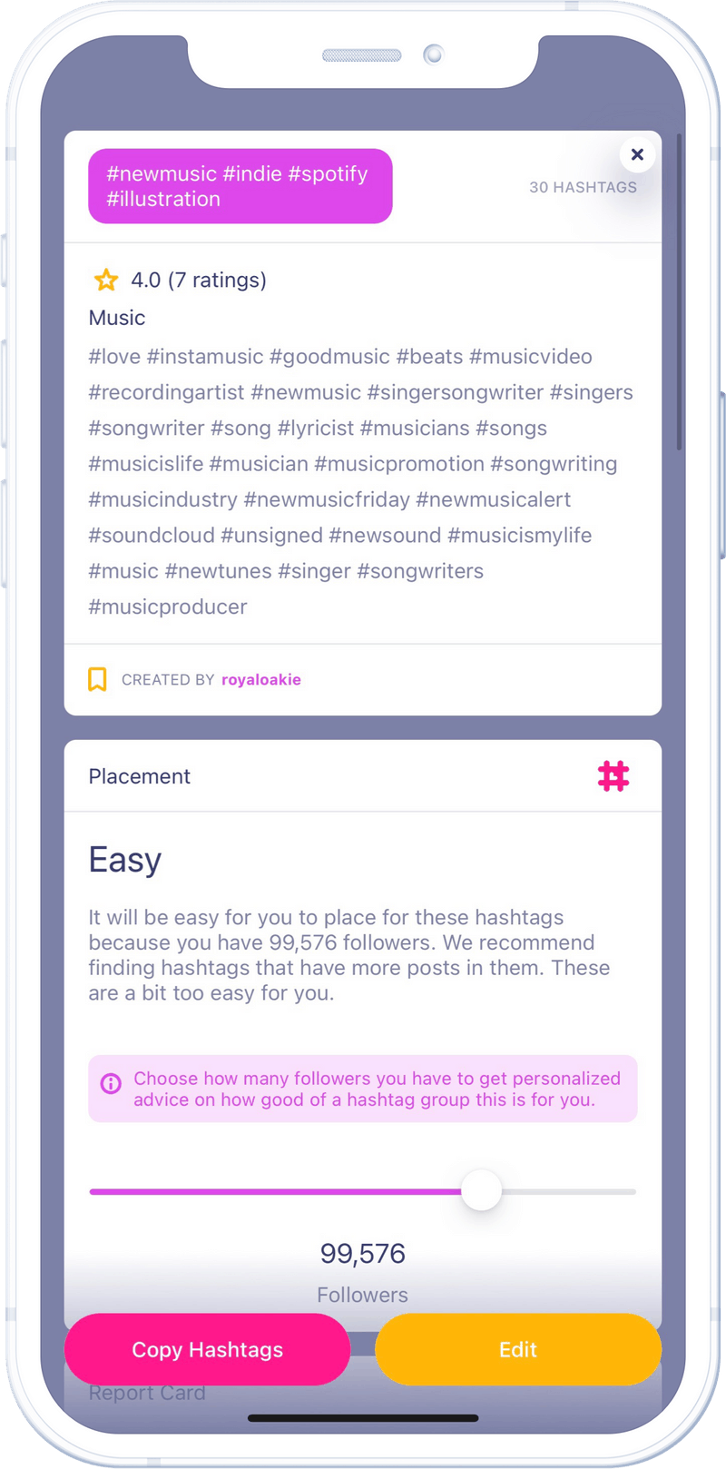 Hashtag Expert — The #1 Hashtag Generator App