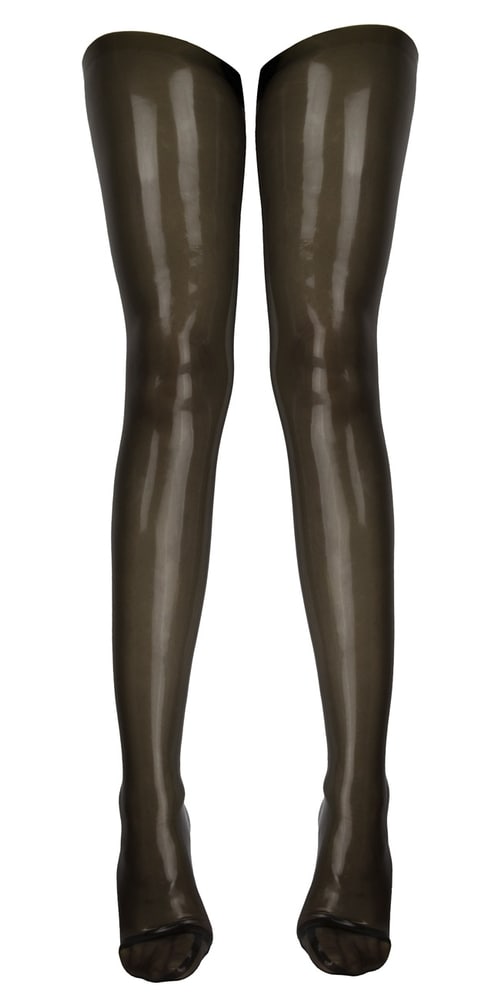 SMOKY GREY STOCKINGS | MILKSHAKEN | Dark avant-garde slow fashion