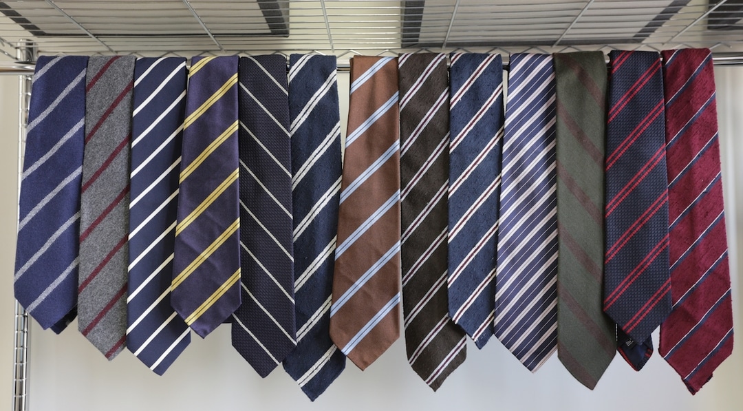 British Striped Neckties