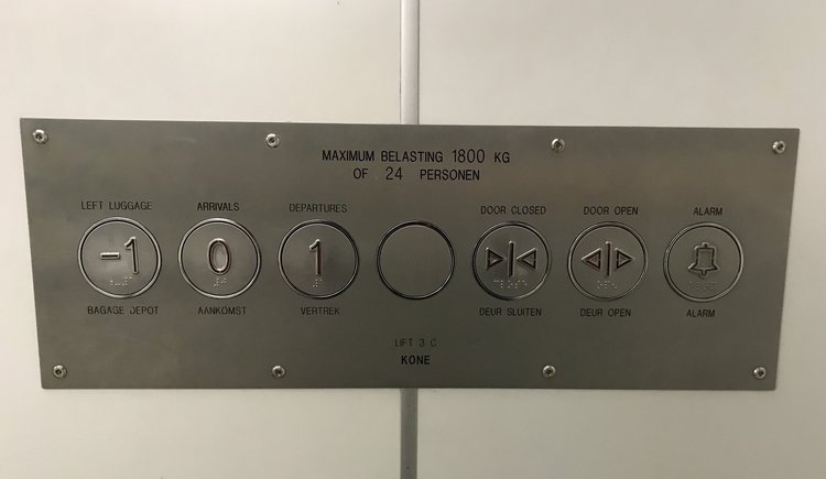 Raised & Horizontal Elevator Buttons | Gregory Schmidt MD