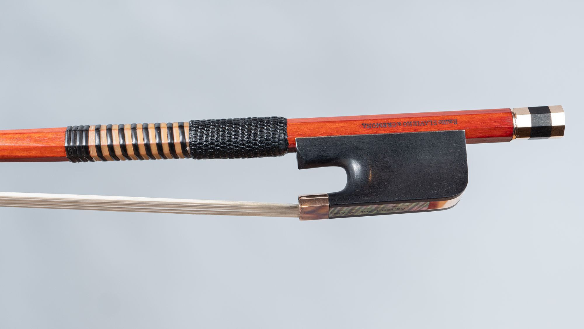 Gold Mounted Cello Bow by Emilio Slaviero - MyLuthier