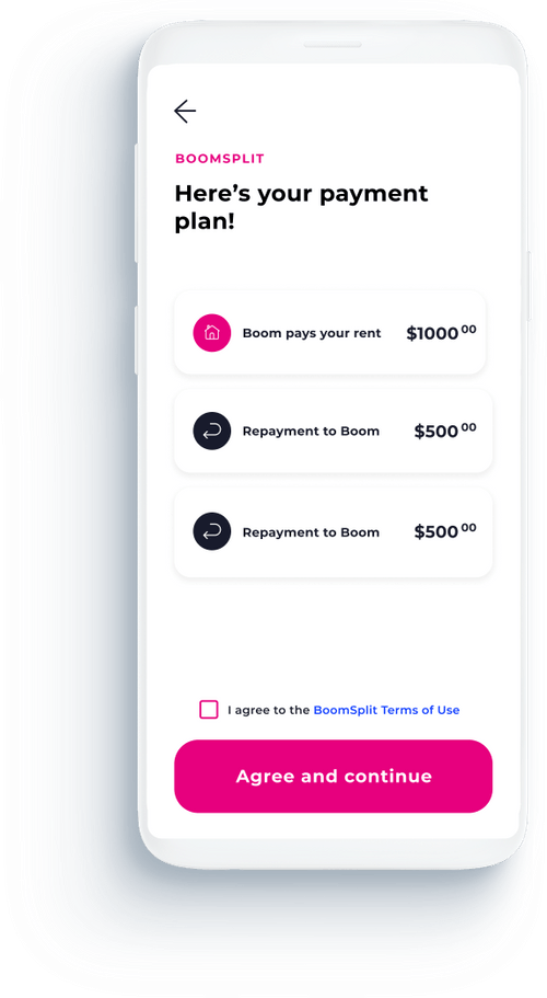 Boom - the most flexible and rewarding way to pay rent