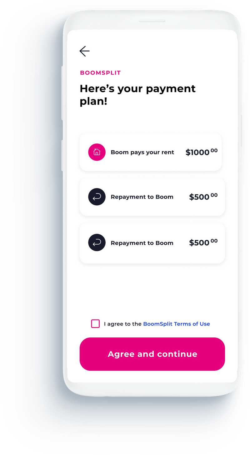 Boom - the most flexible and rewarding way to pay rent