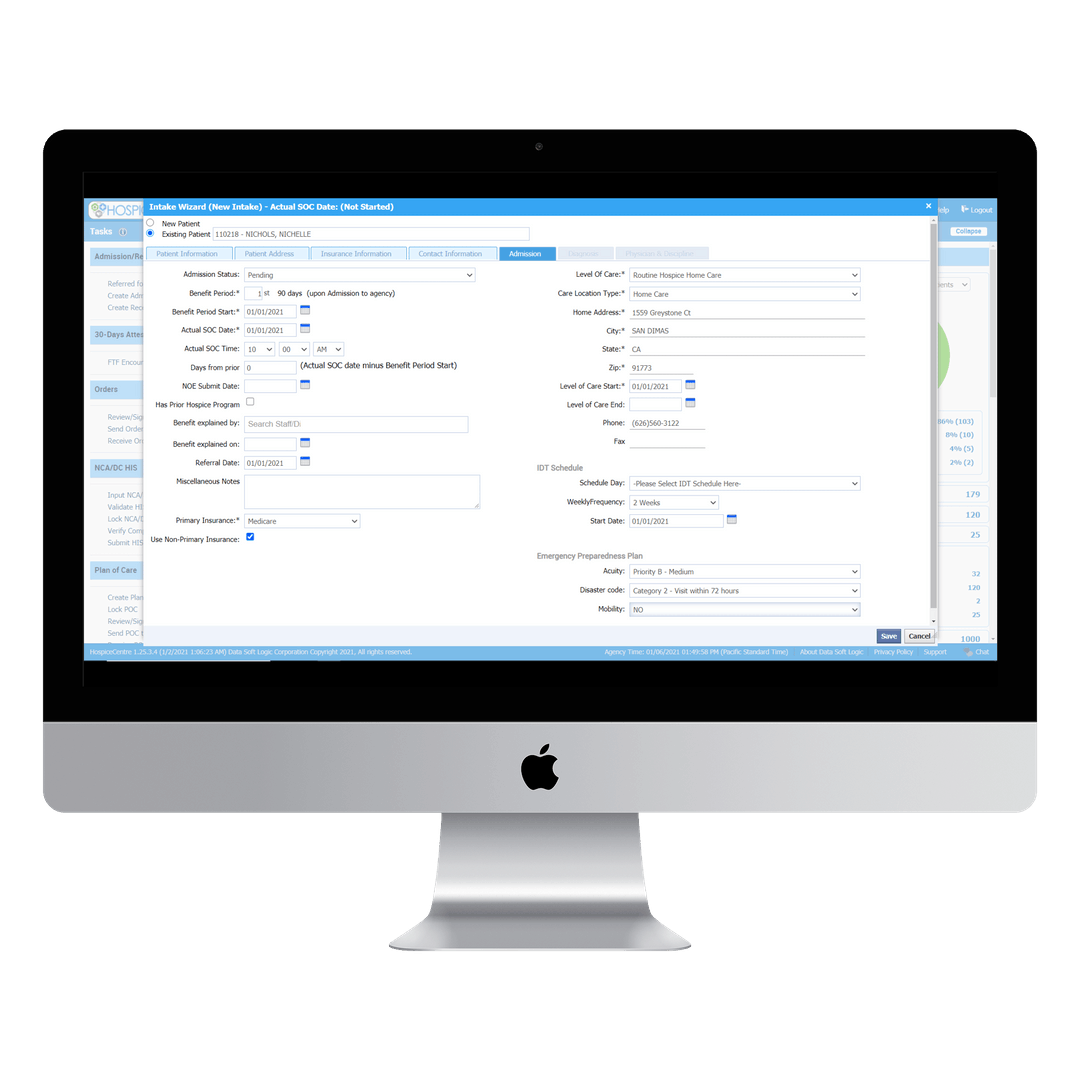 Data Soft Logic - Hospice Centre