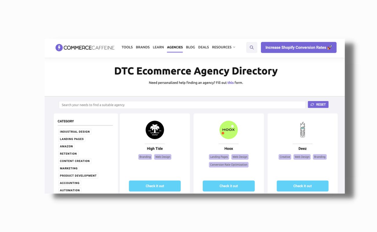 Ecommerce Agencies