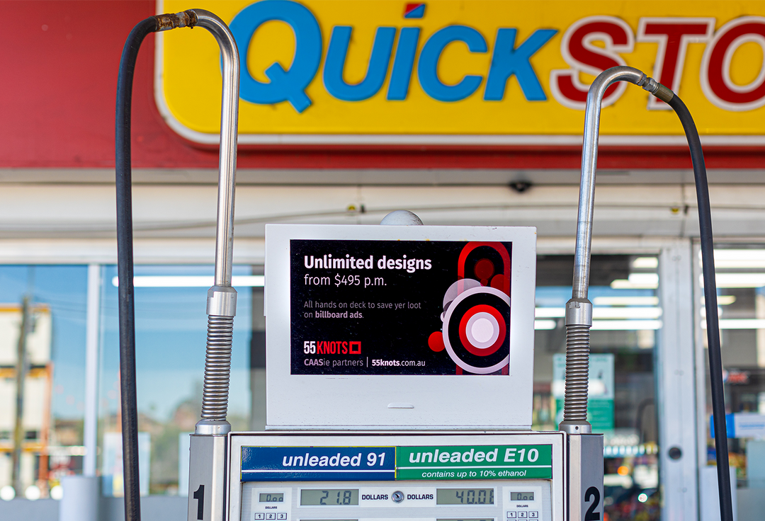 Advertising at a Petrol Station | CAASie.co Blog