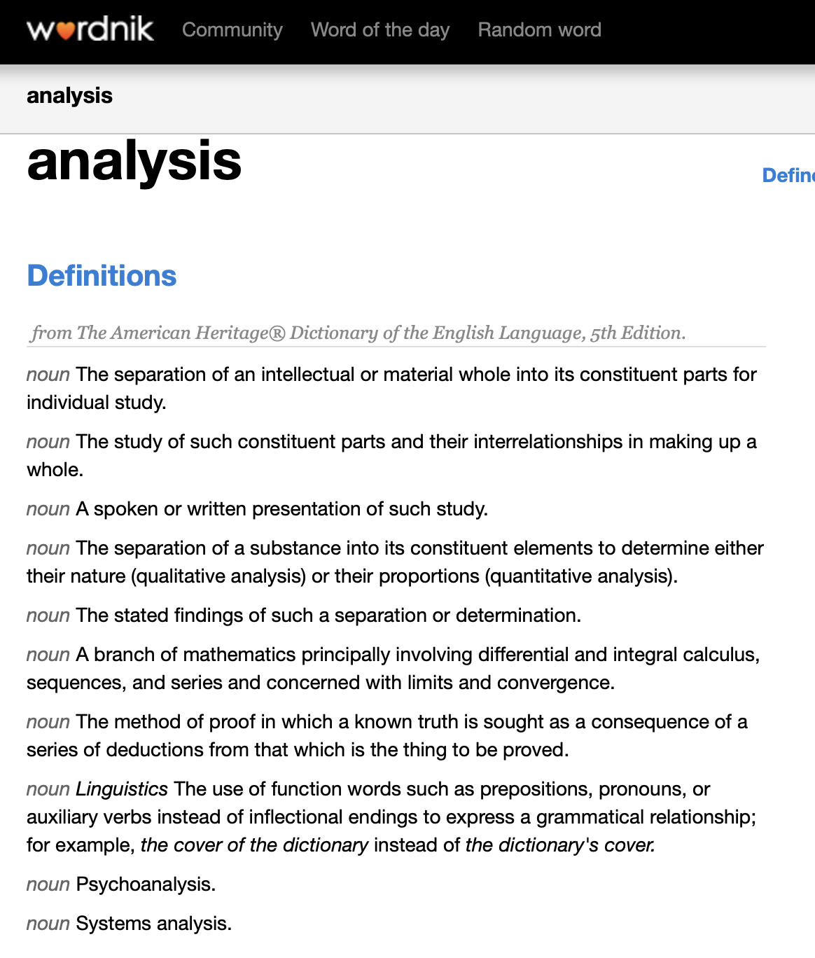 What is an Analysis? | Blog