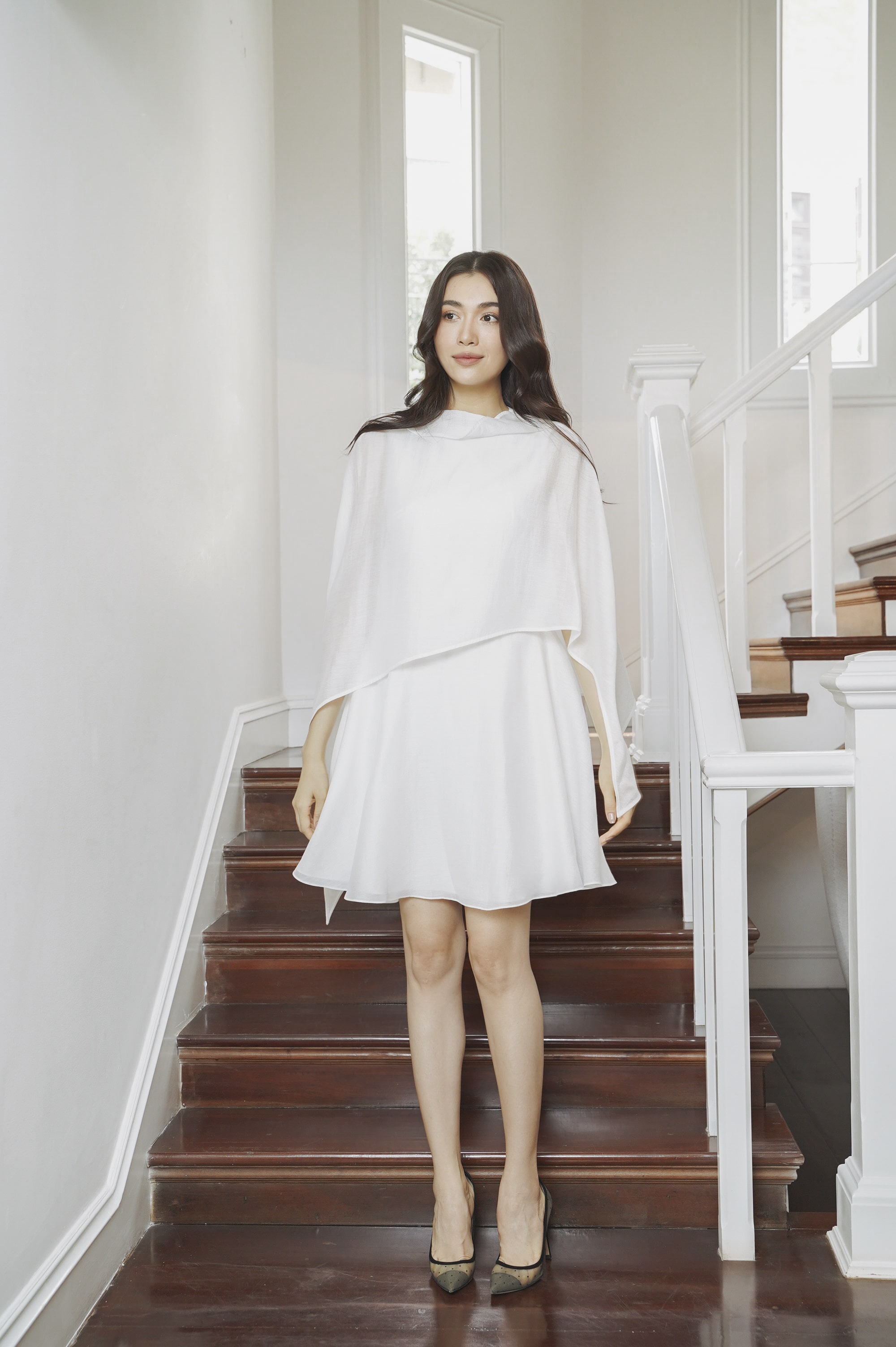 Rachel Cotton Organza Dress | CHI NGHIA