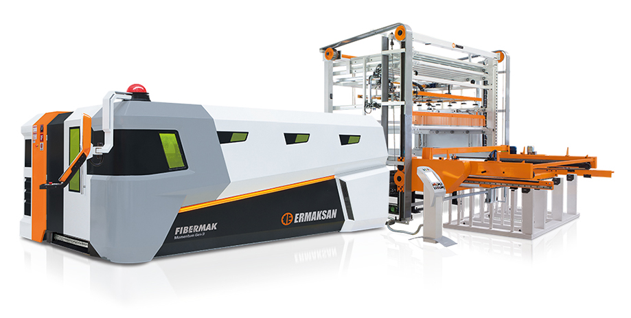 Pilnai automatinė lakštinio metalo pakrovimo ir iškrovimo sistema TOWER ...