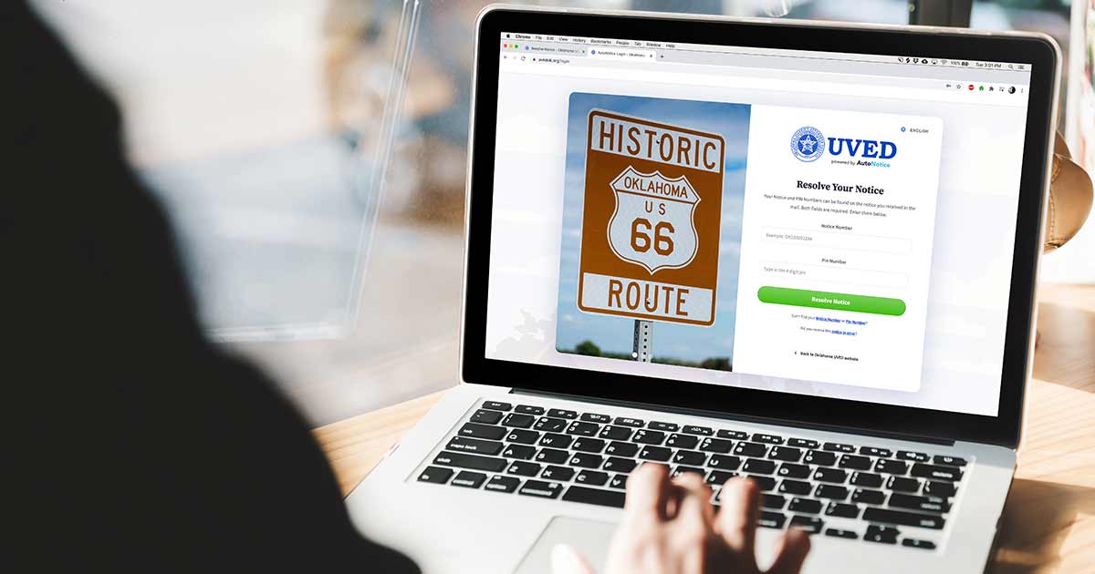 AutoNotice Login - Oklahoma UVED Program