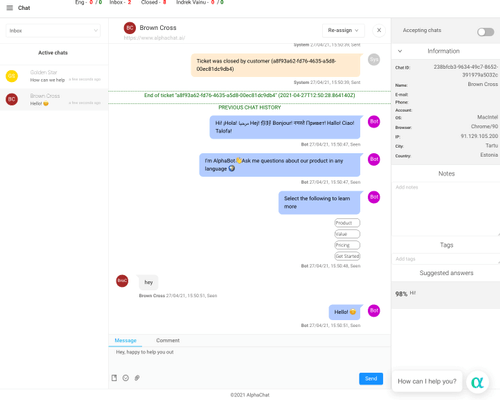 Features | alphachat.ai