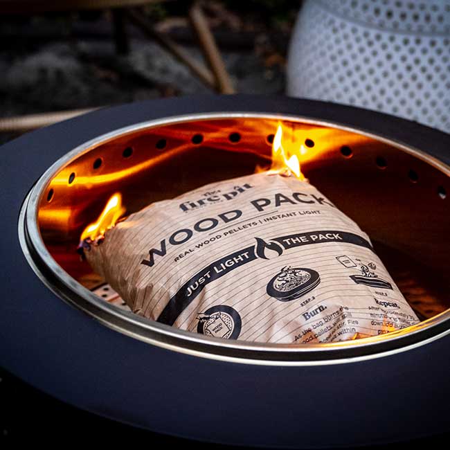 America ByDesign | Innovations | TIKI Fire Pit and Wood Pack