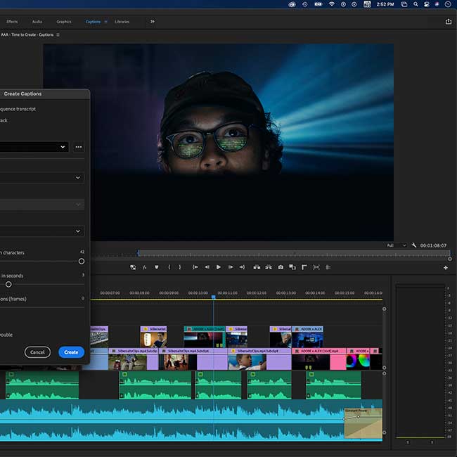 America ByDesign | Innovations | Speech to Text in Premiere Pro