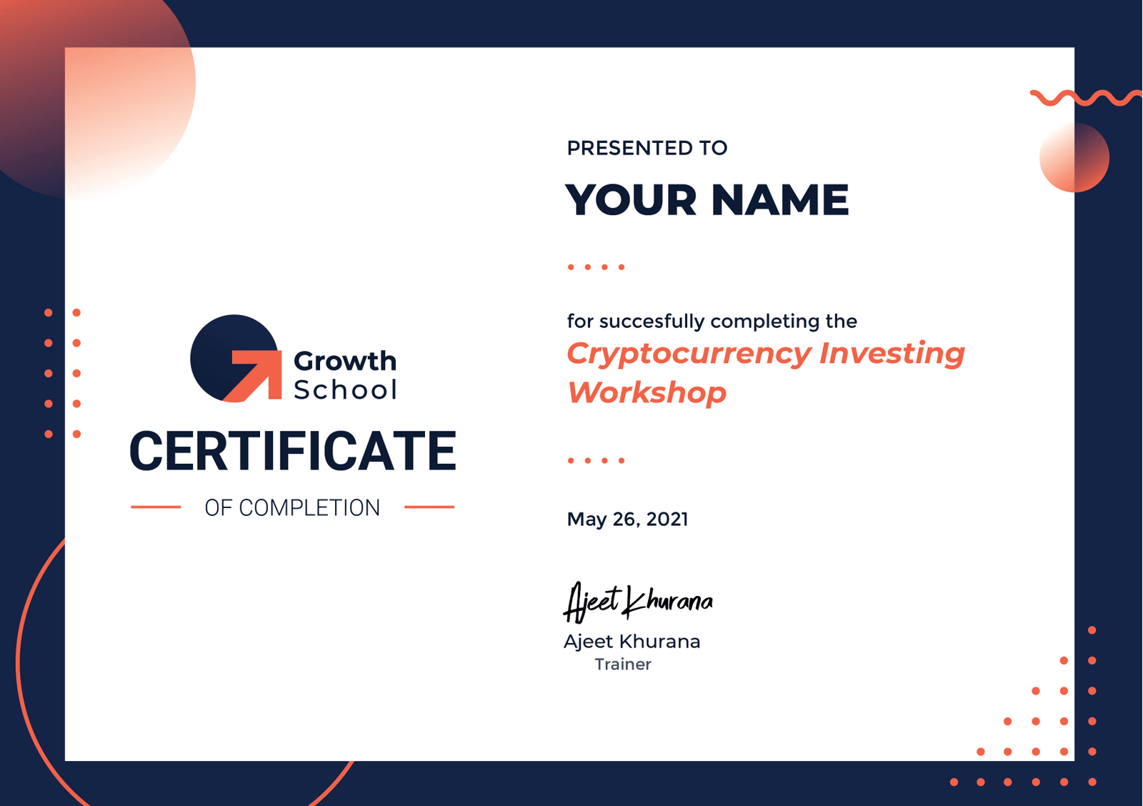 Cryptcurrency Workshop