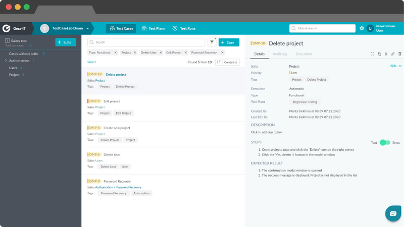 TestCaseLab - Powerful tool for QA engineers