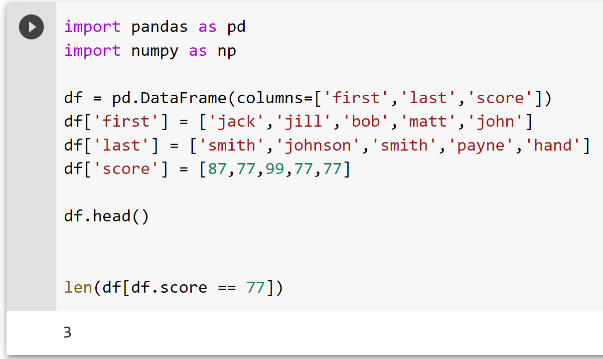 Count Specific Value In Column With Pandas