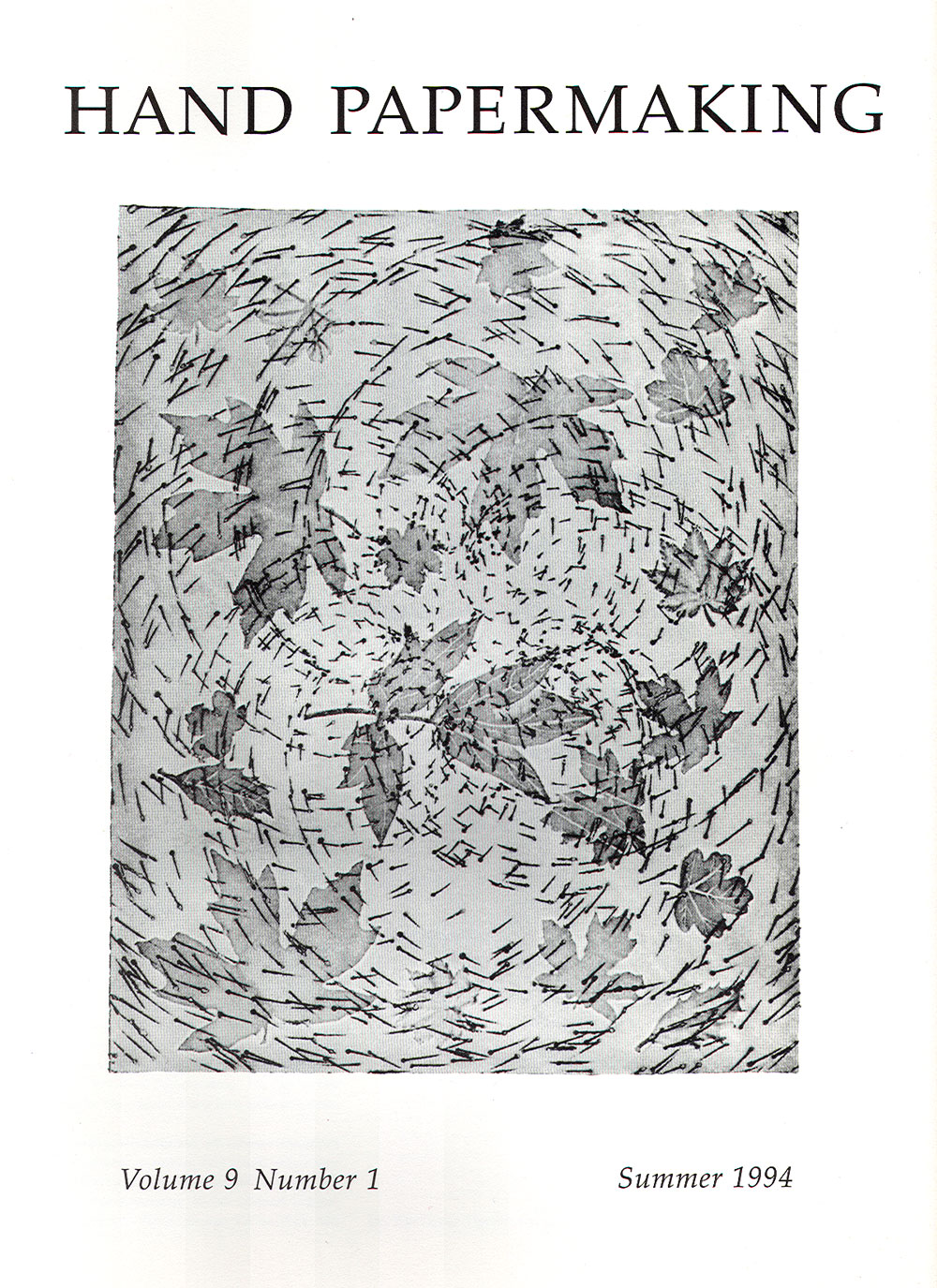Hand Papermaking Magazine Summer 1994 Issue