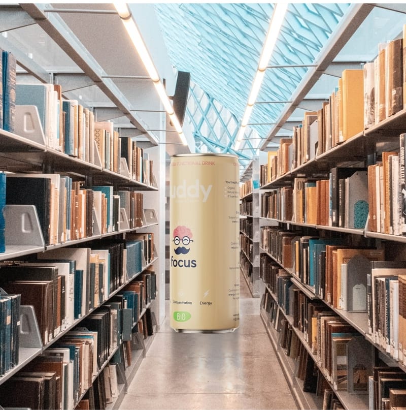 Buddy Focus Drink | Booste ta mémoire, ta concentration et ton énergie.