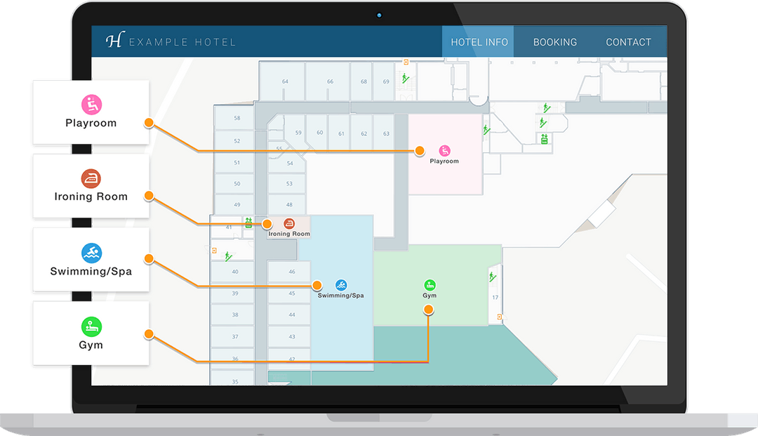 Room Selector & Digital Wayfinding for Hotels
