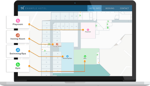 Room Selector & Digital Wayfinding for Hotels