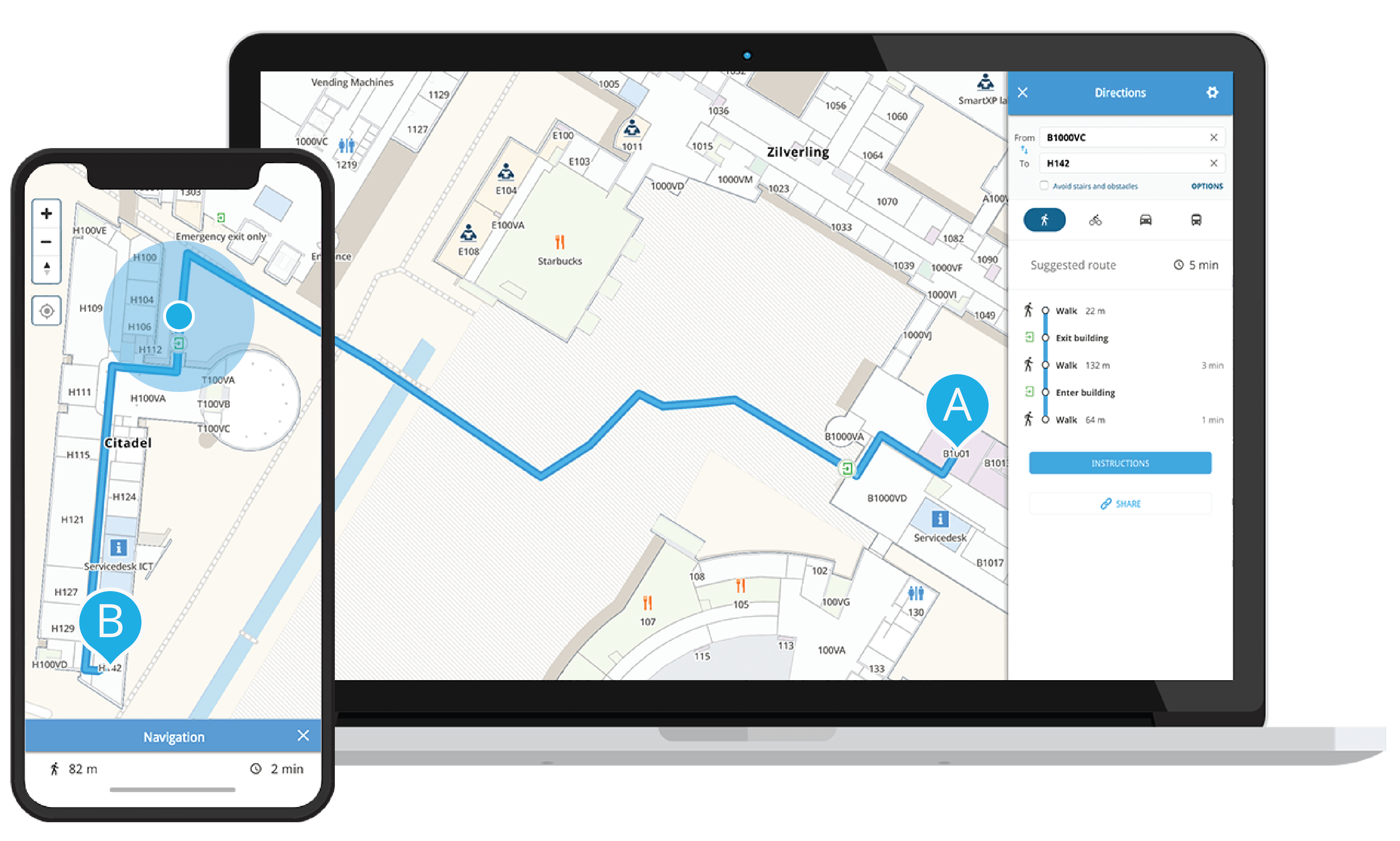 Indoor Maps and Wayfinding MazeMap