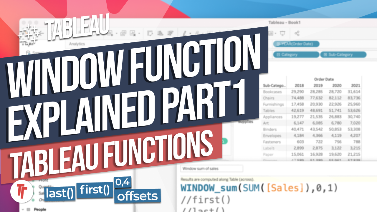 What is the Window function in Tableau? Tableau Functions