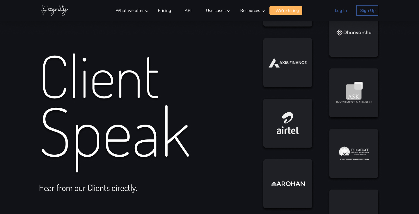 Leegality - eSign, eStamp & Document Infrastructure for Indian Businesses