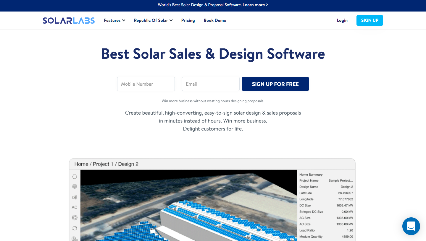 Free Demo | See Solar Labs In Action