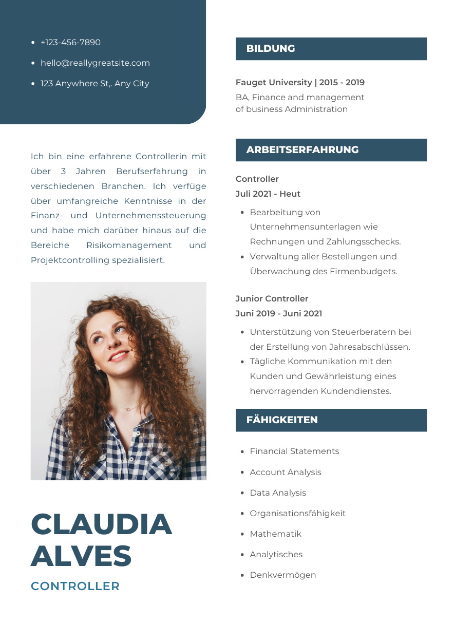 Muster-Bewerbung als Controller (m/w/d) | Vorlage & Tipps