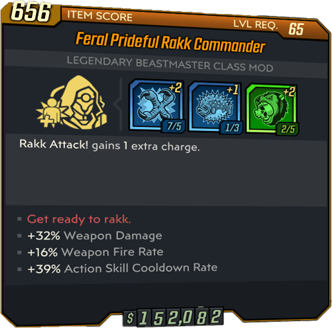 【Rakk Commander】 Borderlands 3 Class Mod | Lootlemon