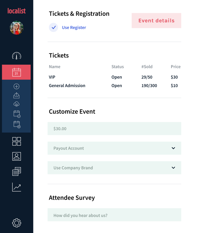 Centralized Website Event Calendar | Localist Features