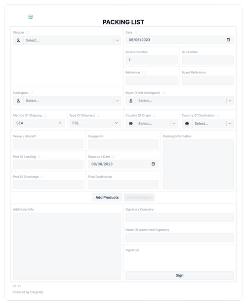Create a Packing List – Free Template Download | Cargoflip
