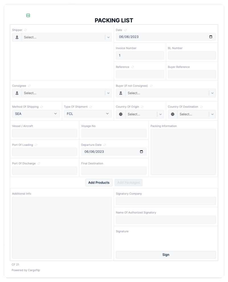 Create a Packing List – Free Template Download | Cargoflip