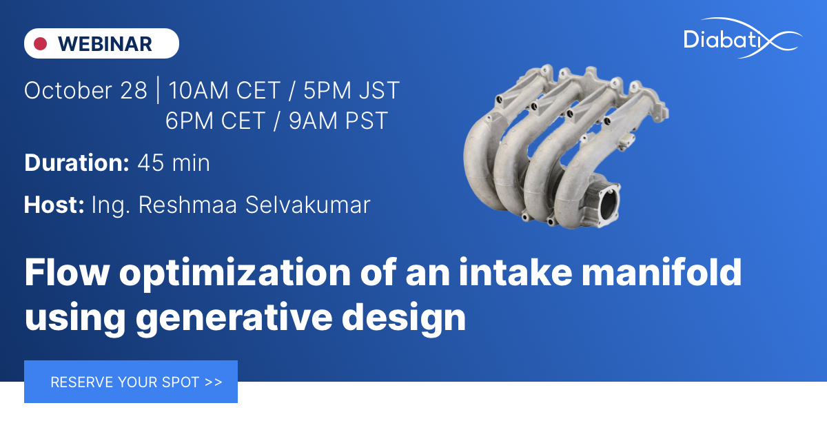 Flow optimization of an intake manifold using generative design ...