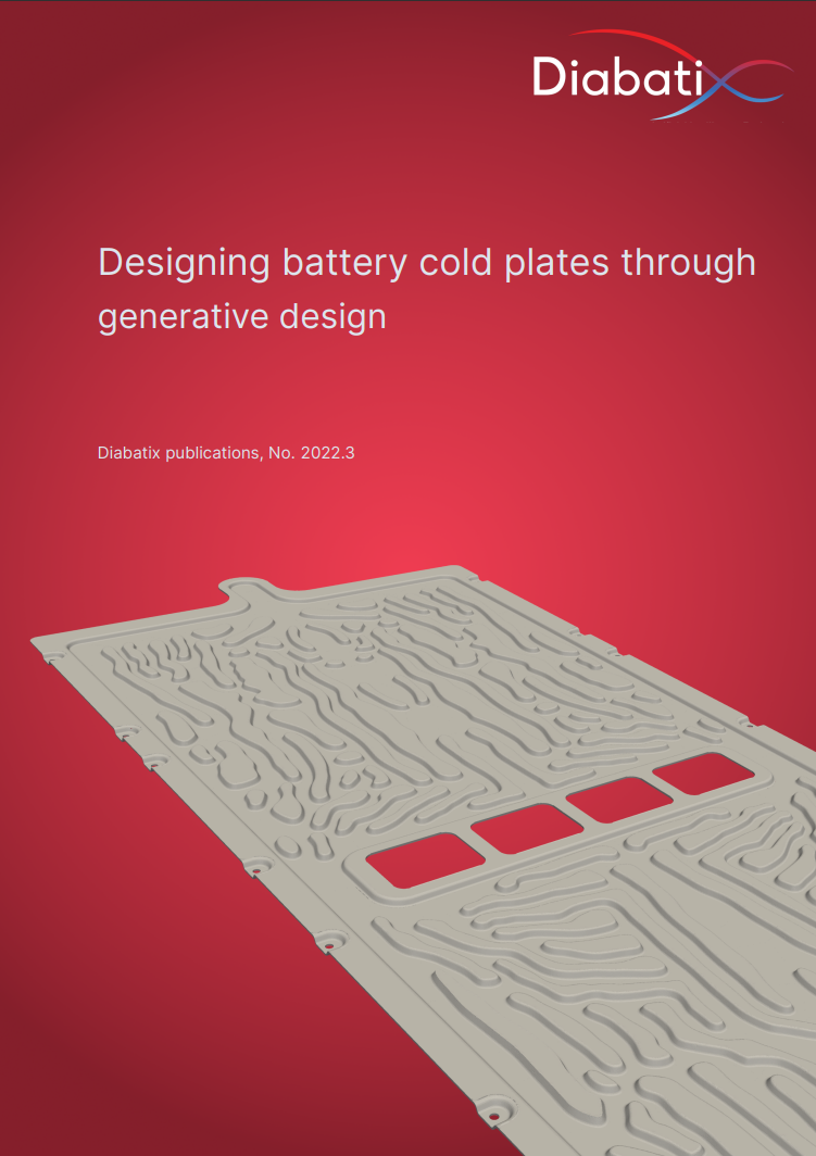 Designing battery cold plates through generative design