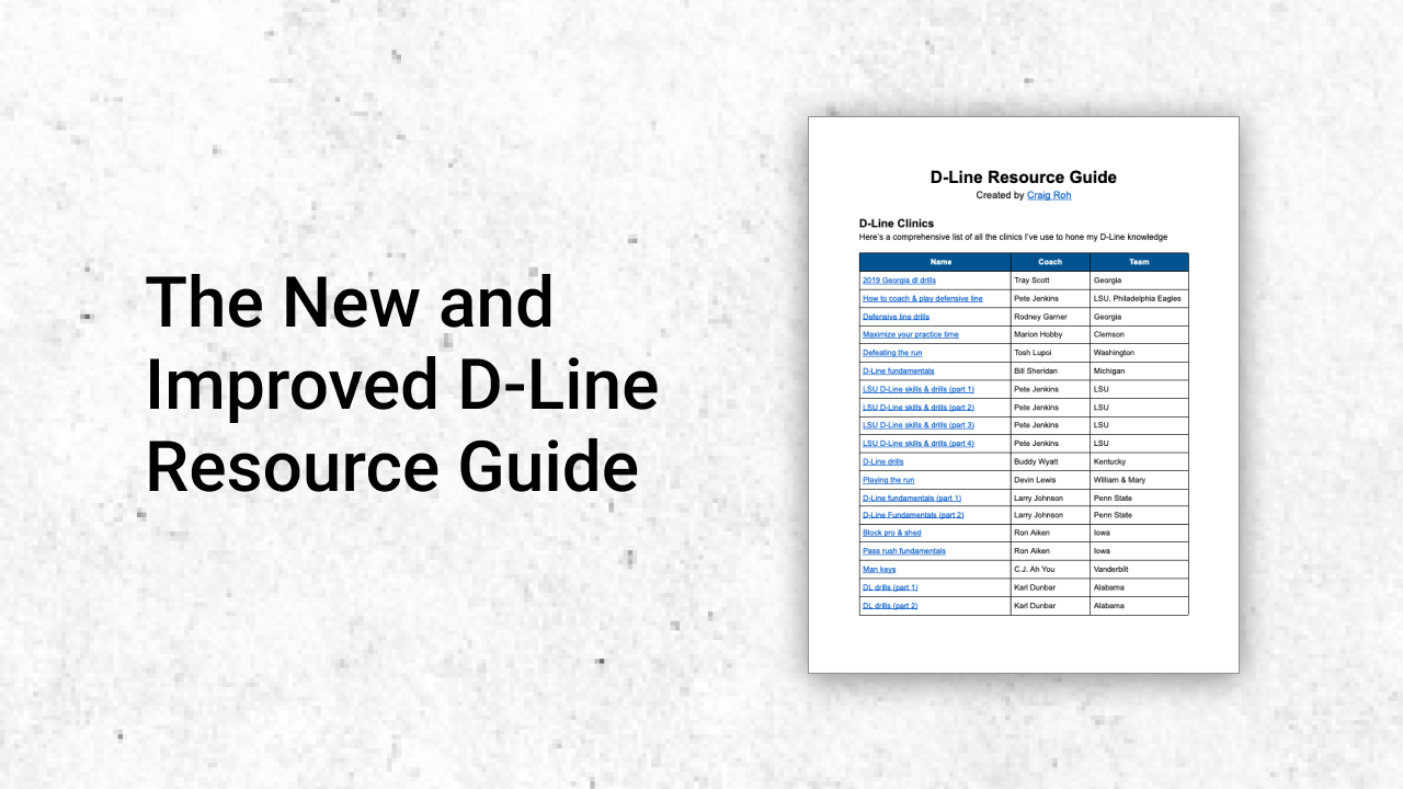 The New and Improved D-Line Resource Guide