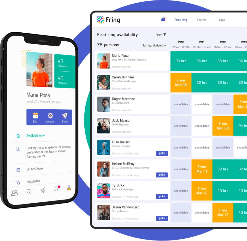 Fring | Find, Follow And Plan Your Favourite Freelancers