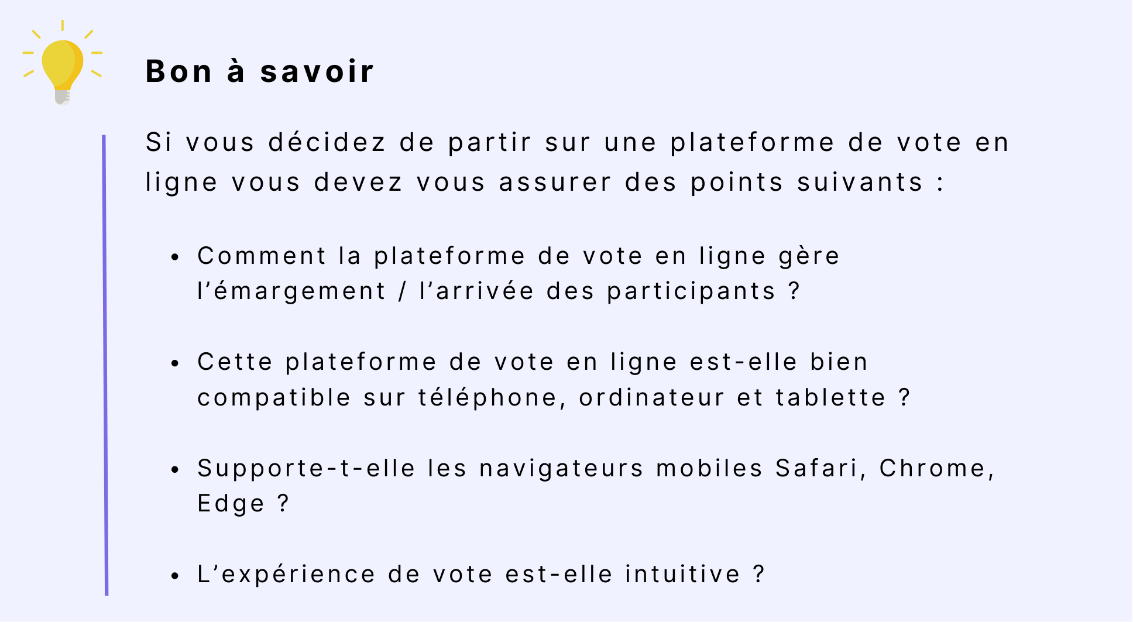 Vote en ligne VS boîtier de vote électronique