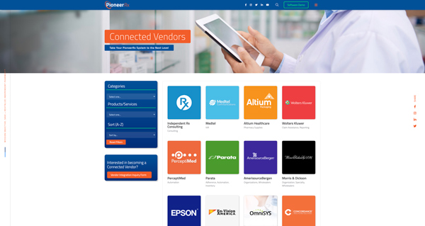 Connected Vendors | PioneerRx - Top Pharmacy Software