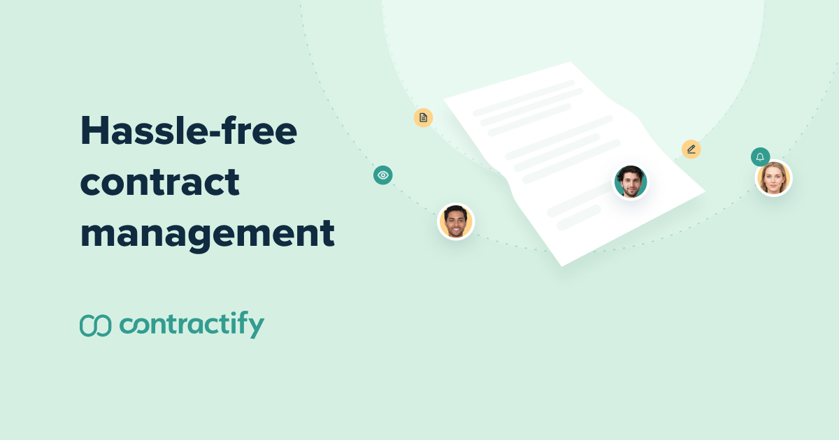 Contractify - Contract Management Software Features