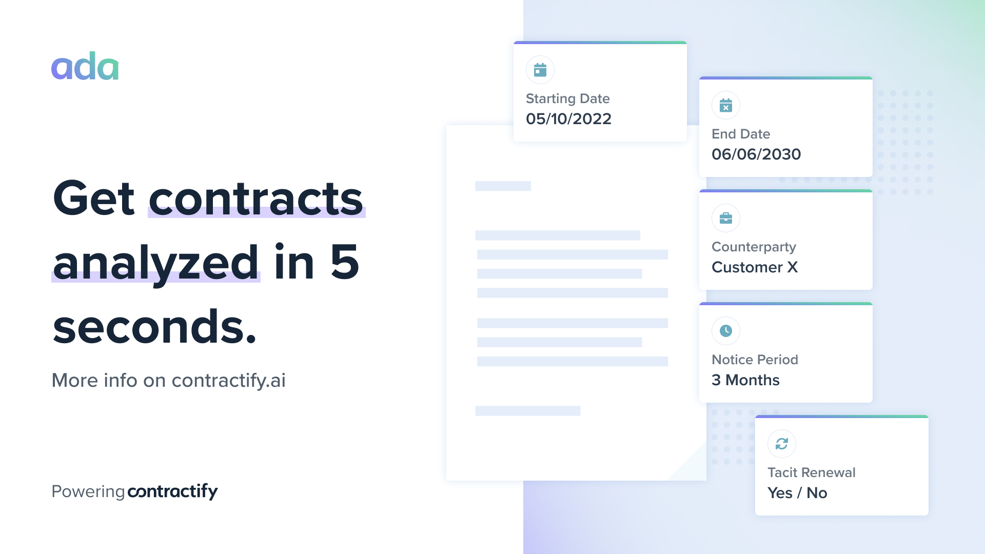 Ada Artificial Intelligence | Contractify