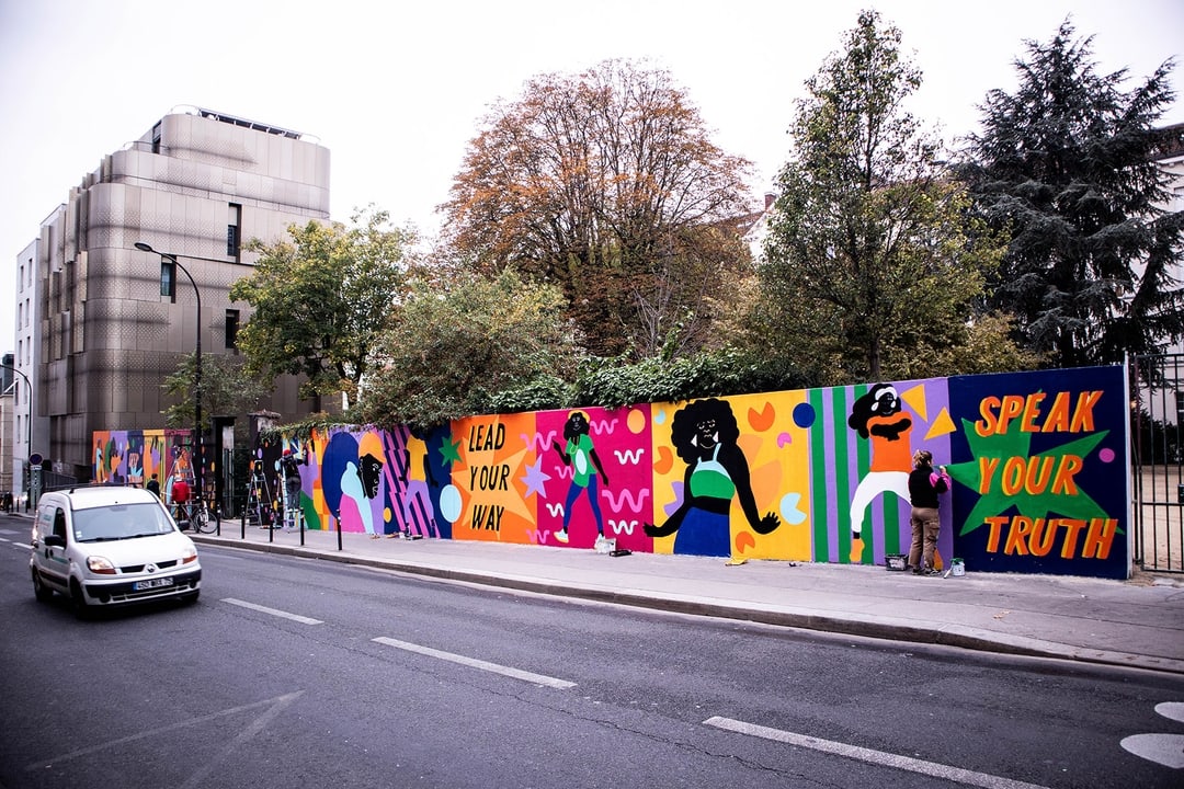Aurélia Durand – Art Azoï – Colors in motion - mural