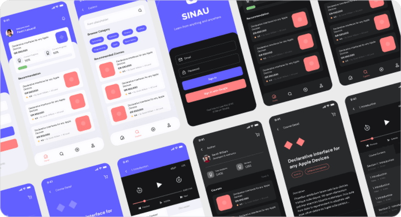 Free Figma Online Learning Template