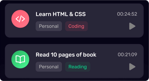 Time Pad Time Tracker UI Kit