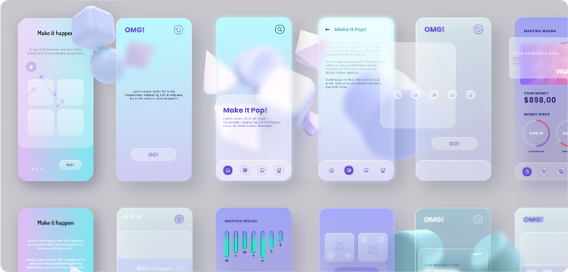 Figma Glassmorphism Template