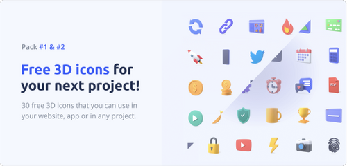 Free 3D Icons for Figma