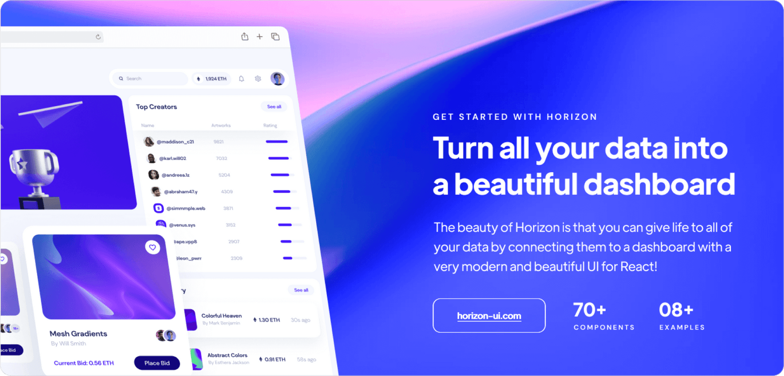 Horizon UI Dashboard