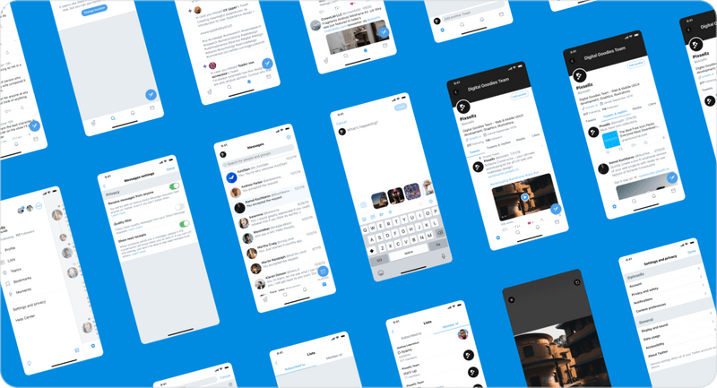 Twitter Mobile UI Kit