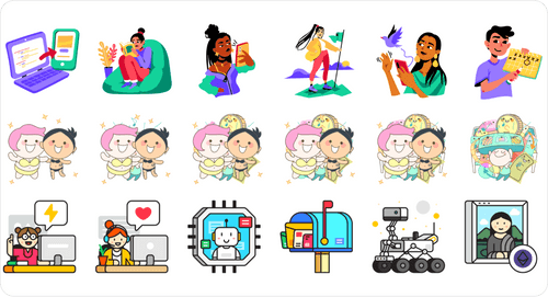 150 Free Vector Drawings